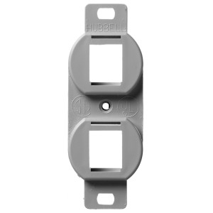 Hubbell Premise Wiring BR106G Hubbell® Outlet Frame Duplex 106, 2-Port ...
