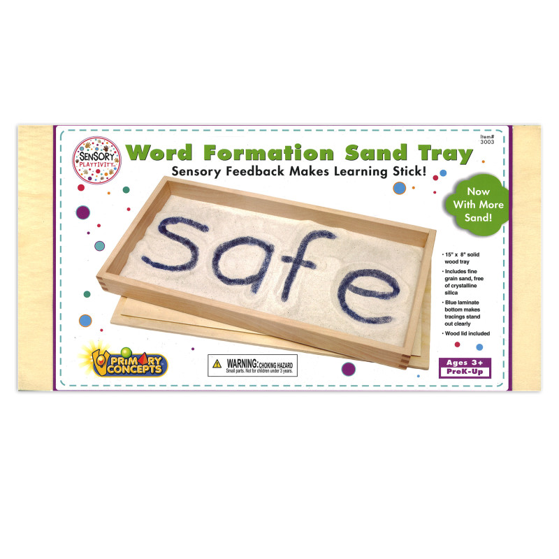 Primary Concepts™ Word Formation Sand Tray, 15" x 8" - Zuma