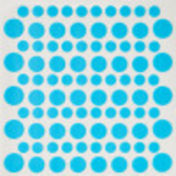Pastel Blue Printed Fondant Decoshapes Dots | DecoPac