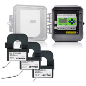 Leviton 41OUB-8B Submeter, Outdoor, Universal Voltage, 3 Phase 3 Wire/4 ...