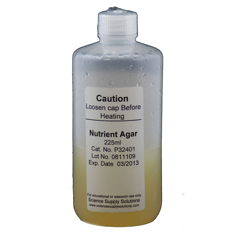 Sterile Nutrient Agar Heat & Pour (225ml)