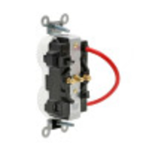 Leviton M5362-1CW Lev-Lok® Straight Blade Receptacle Outlet, Nylon, 20A ...