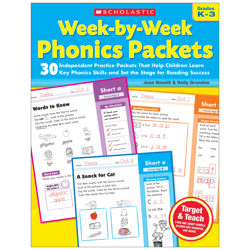 Scholastic Teaching Solutions Week-By-Week Phonics Packets - National ...