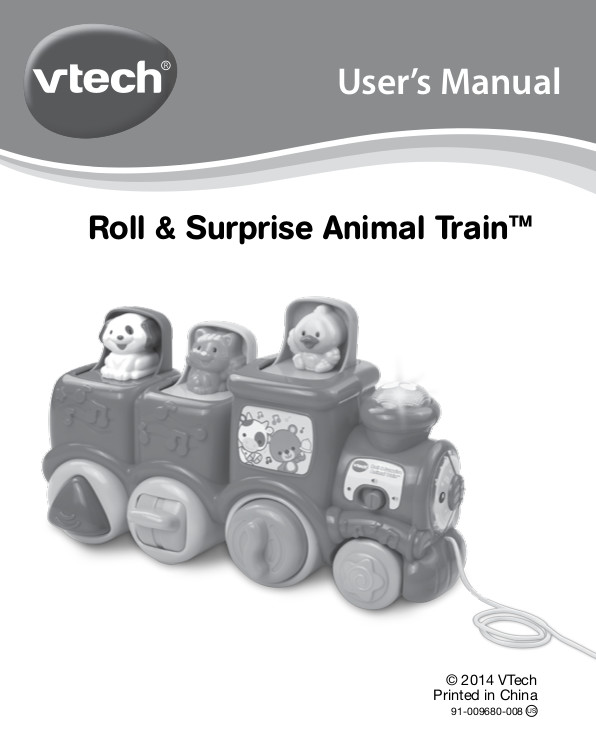VTech, Roll and Surprise Animal Train, Learning Toy, Train Toy ...