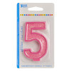 5 Glitter | Numeral Candles | DecoPac