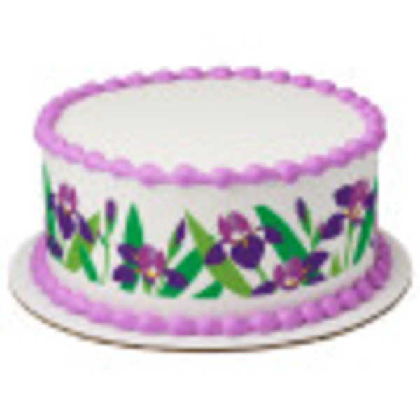 Blooming Iris | PhotoCake® Edible Image® Strips | DecoPac