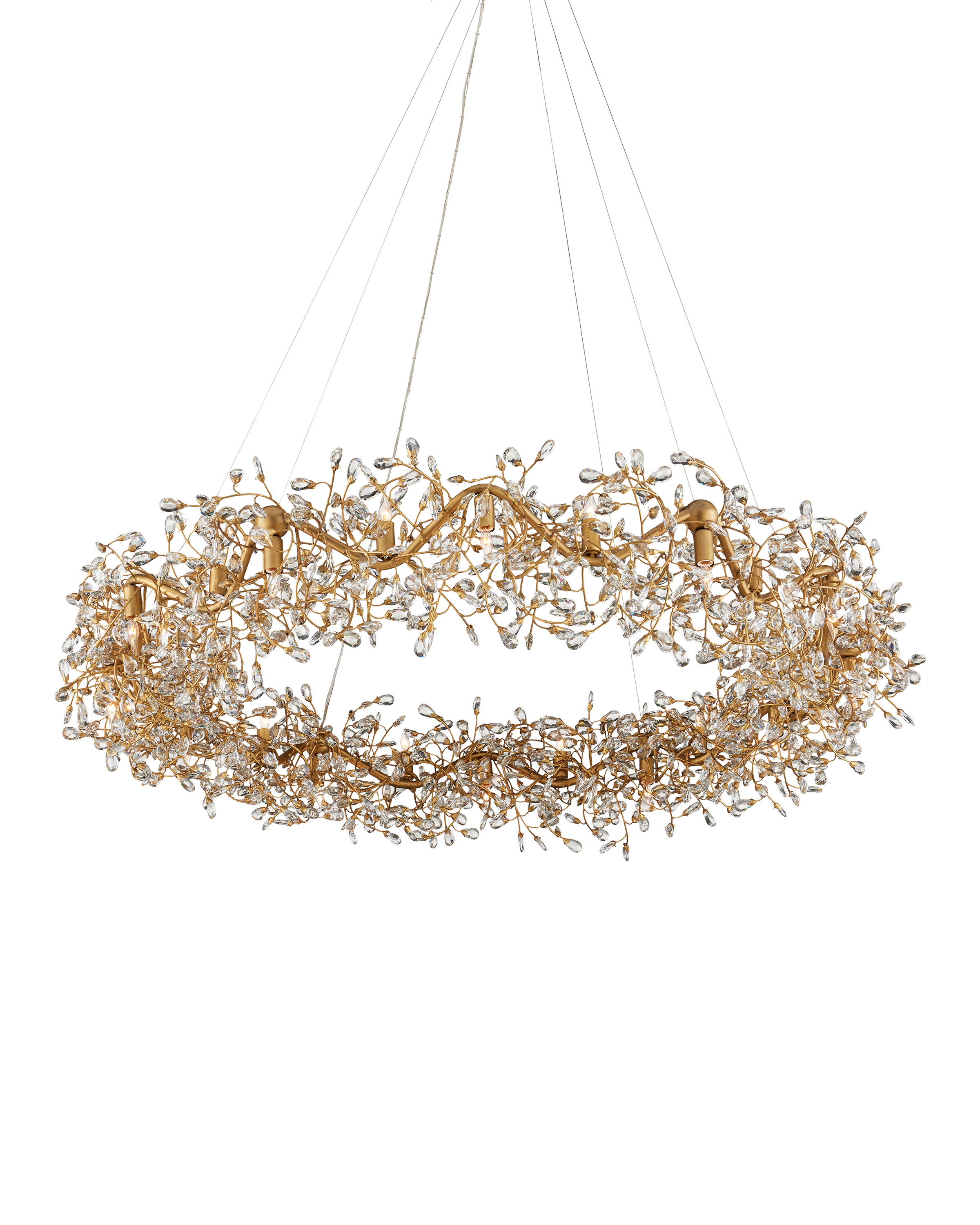 Crystal Bud Grande Ring Chandelier