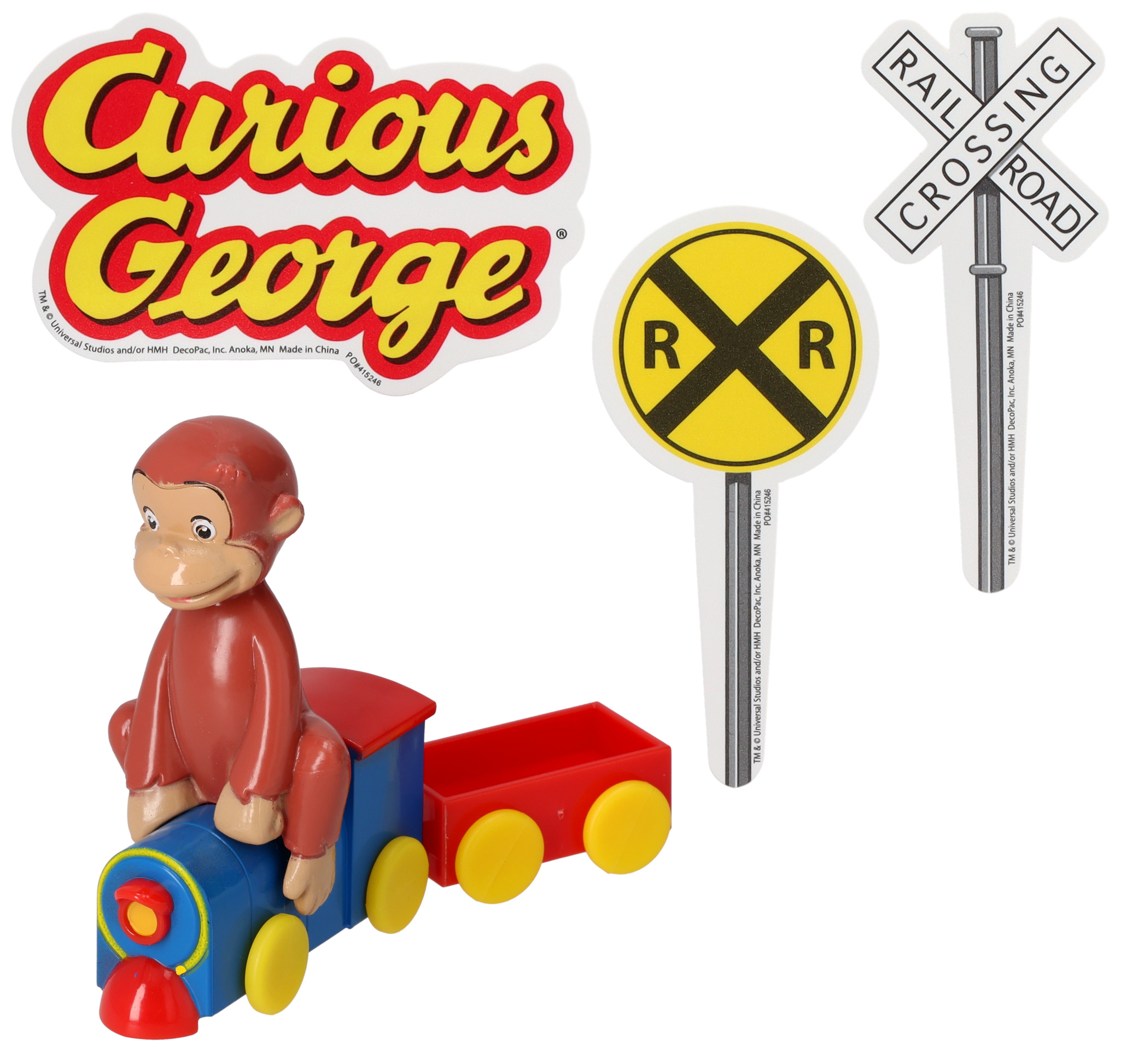 Curious George Train Decoset | DecoPac