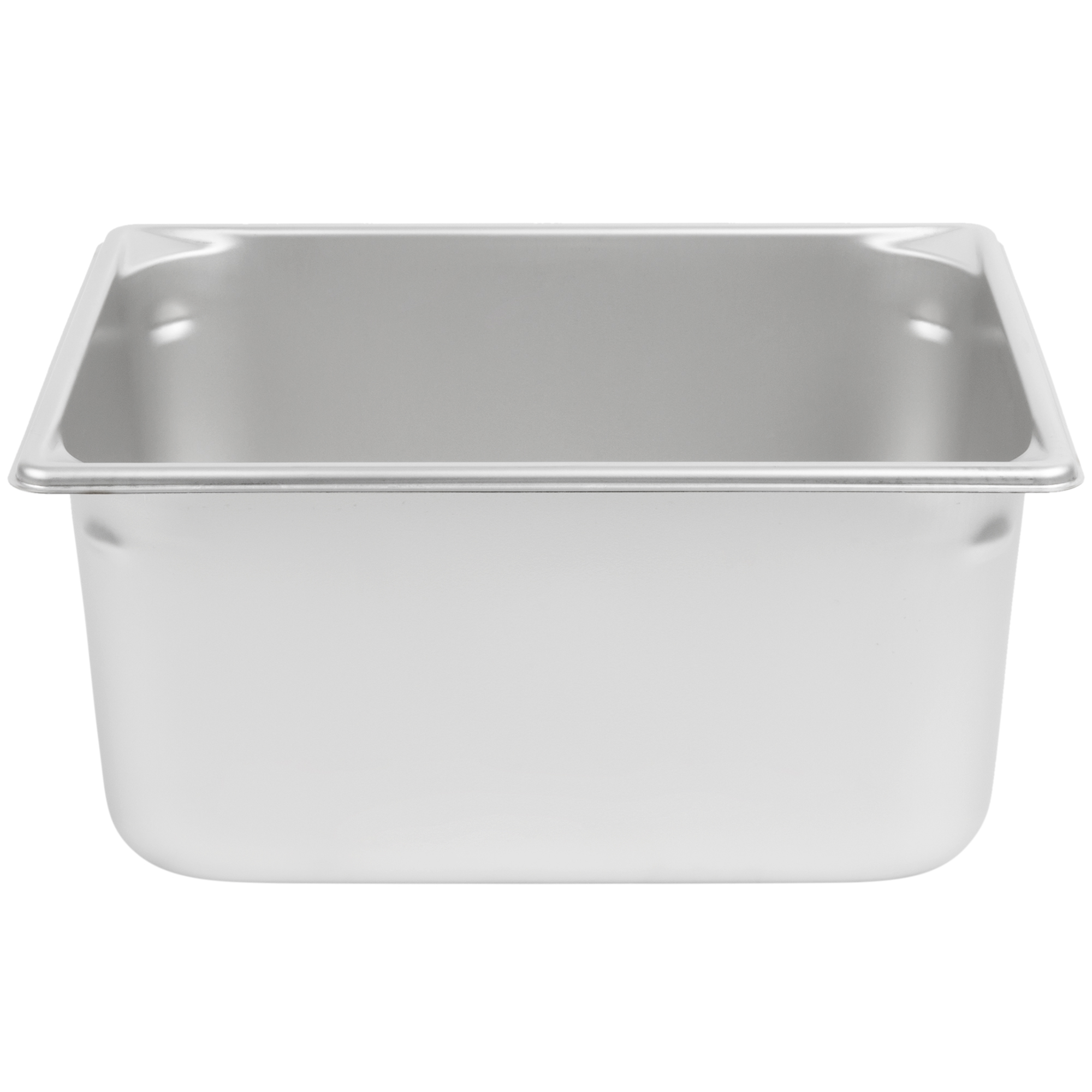 Half-size 6-inch-deep Super Pan V® stainless steel steam table pan