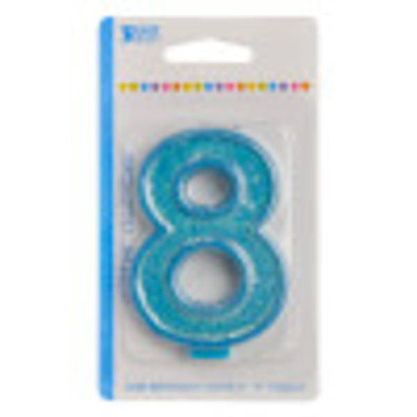 8 Glitter | Numeral Candles | DecoPac
