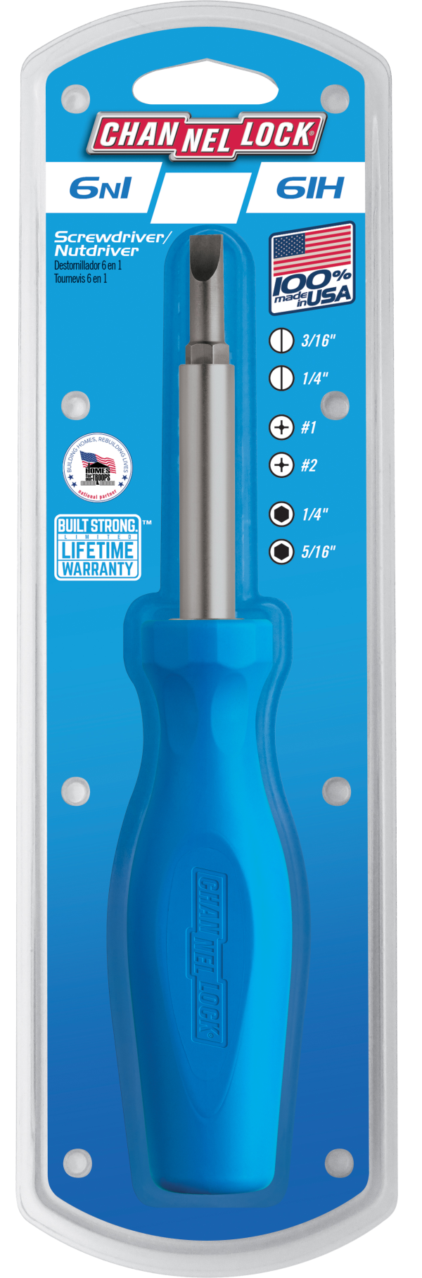 6 in 1 Multi-bit Professional Screwdriver | CHANNELLOCK®