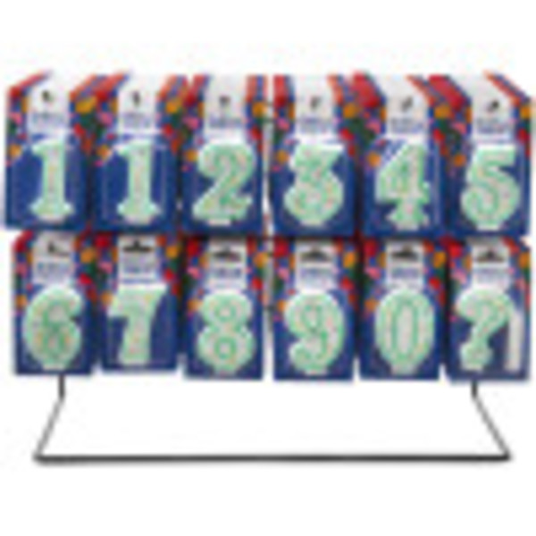 Green Sprinkle Numeral Candle Assortment Candles Only Set | DecoPac