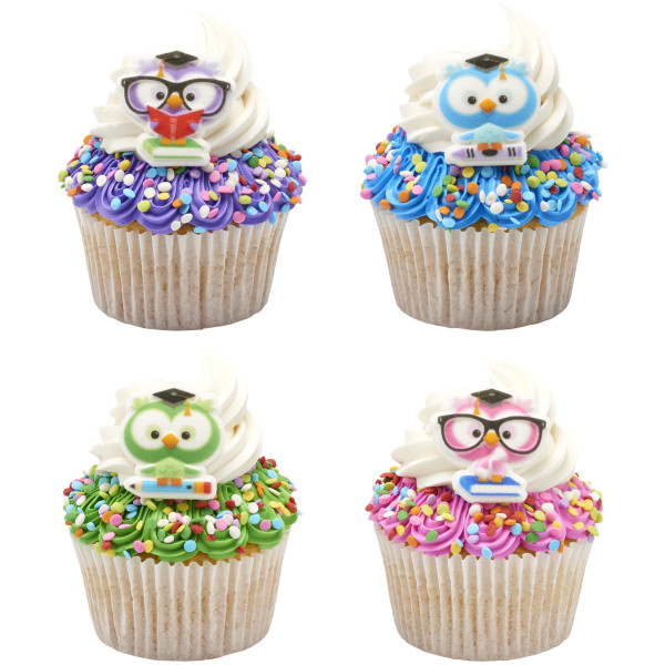 Colorful Grad Owls | DecoPac