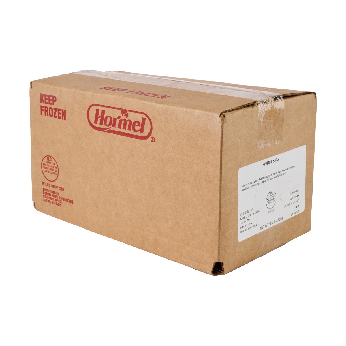 SPAM® Dog, 6:1, 10LB• Hormel Product Code: #144759 • Hormel Foodservice