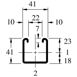 Unistrut (Atkore) P1000/HG/10 P1000 Series, Solid Strut Channel, 12 Ga ...