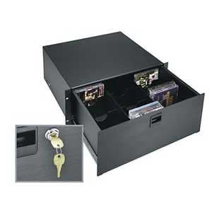 Middle Atlantic Products D4LK Enclosures, Drawer, Steel, Rack, 19 In. W ...