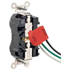 Leviton M8200-HW 15 Amp, 125 Volt, Narrow Body Duplex Receptacle ...