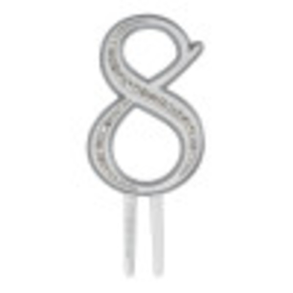 3.5" 8 Diamond Number | Monogram | DecoPac
