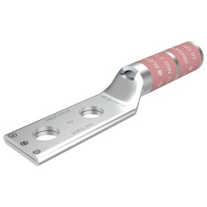 Burndy YAZ2C2TC14 Compression Lug With Inspection Window, 2-Hole, Brown ...