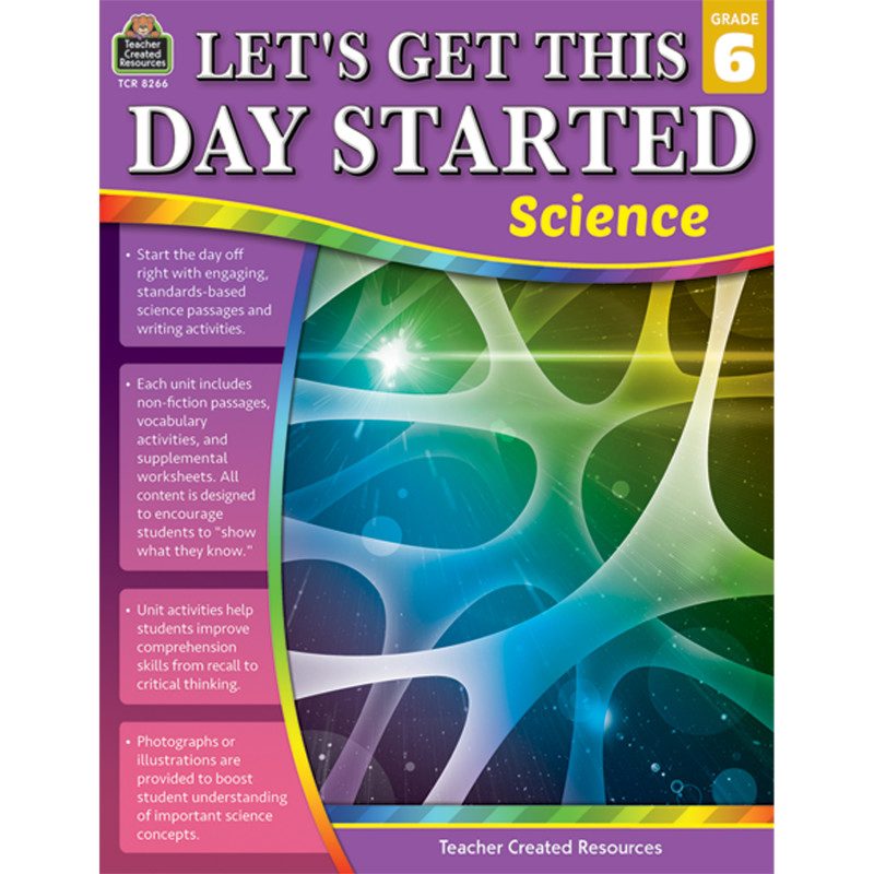 Teacher Created Resources® Lets Get This Day Started: Science Grade 6 ...