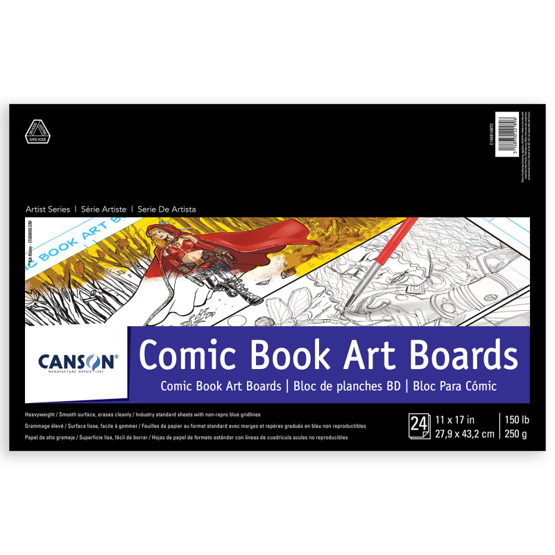 Canson Artist Series Comic Board, 24 Sheet, 11X17 inch-MCXC1