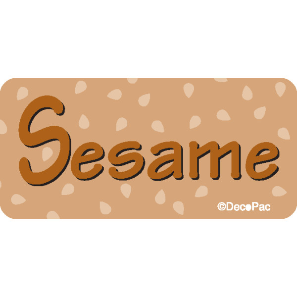Sesame Merchandising Label | DecoPac