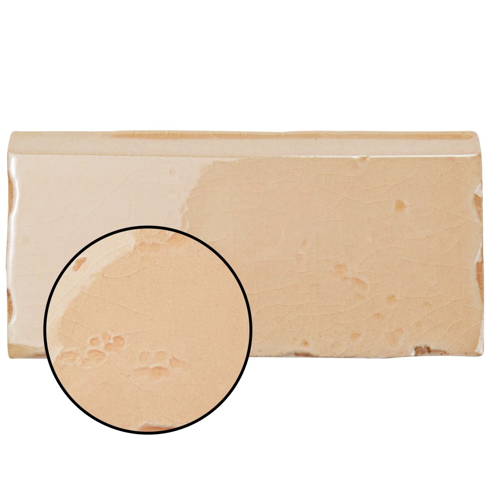 Novecento Zocalo Canela 2-1/2 in. x 5-1/8 in. Ceramic Wall Trim ...