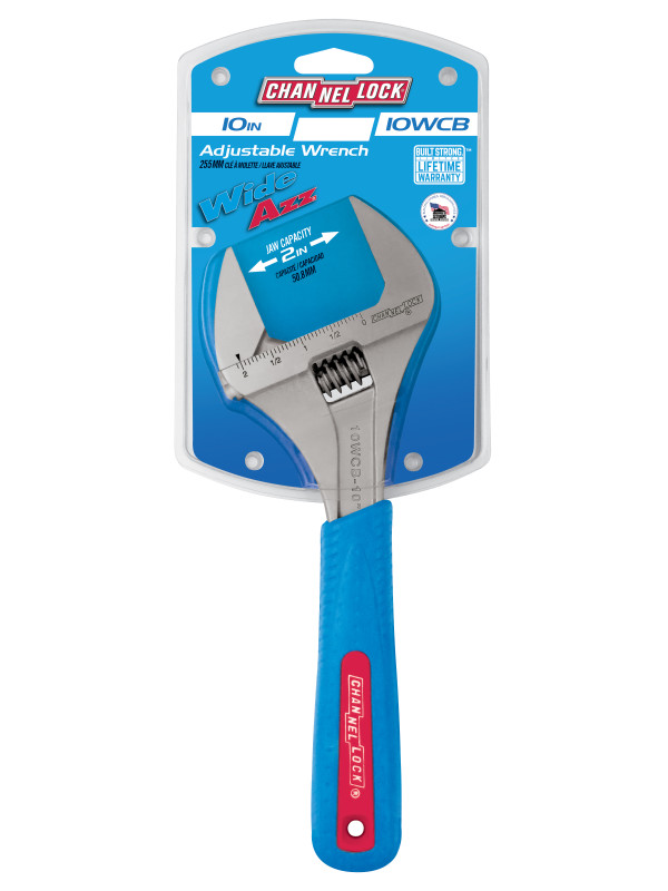 10WCB 10-inch CODE BLUE® WideAzz® Adjustable Wrench - Channellock, Inc.