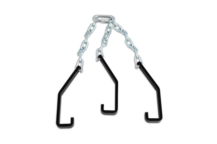 3 Hooks - makes lifting and moving rectangular storm grates easy