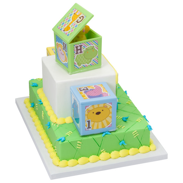 Abc Baby Blocks Signature Cake Decoset | DecoPac