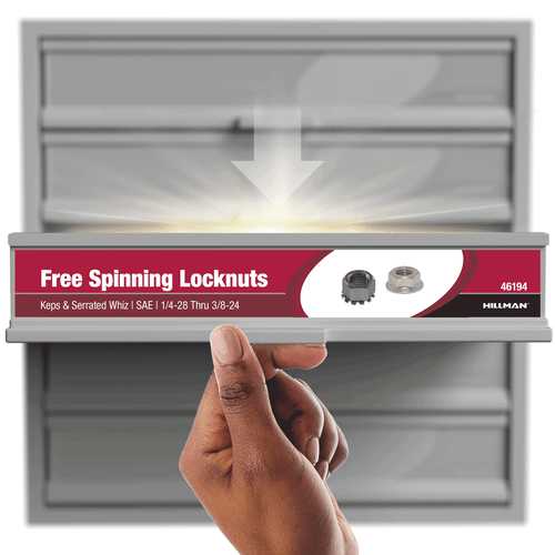 Zinc Serrated Whiz Lock Nuts (1/4"-28) - 25 pc