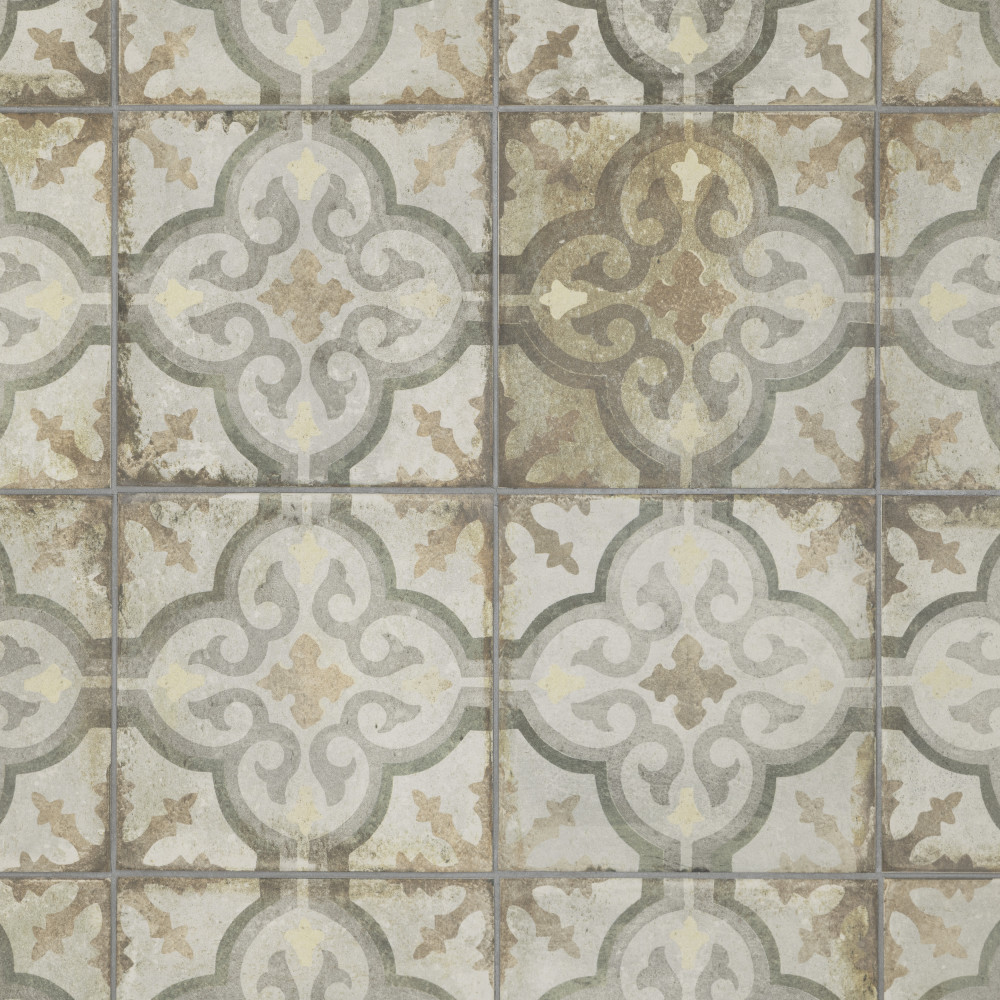 D'Anticatto Decor Palazzo 8-3/4 in. x 8-3/4 in. Porcelain Floor and ...