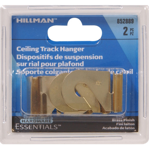 Hardware Essentials Ceiling Track Suspended Hook Brass