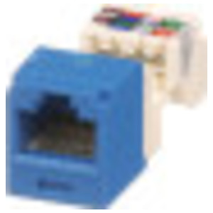 Panduit CJ688TPBU Mini-Com® TX6™ PLUS TP Style UTP Jack Module, Blue ...