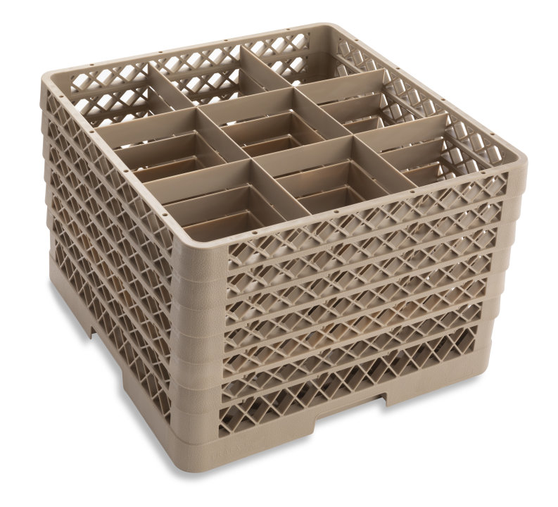 9-Compartment Square Traex® Full Size Compartment Racks