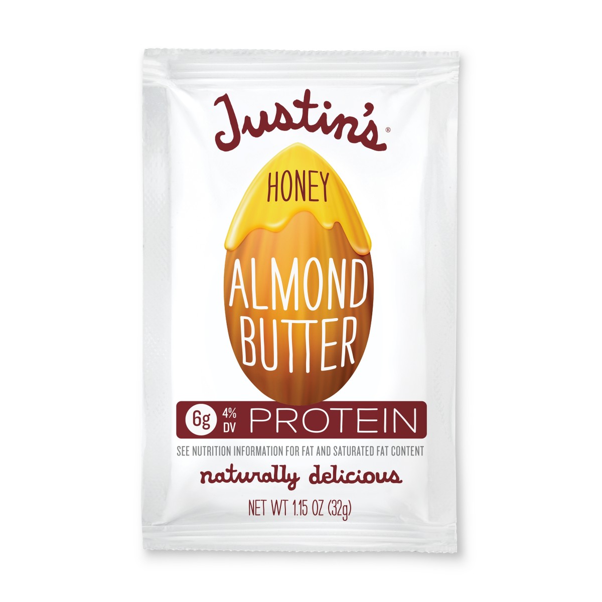 JUSTIN'S® Honey Almond Butter 1.15 oz Squeeze Packs • Hormel Product ...