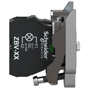 Square D (Schneider Electric) ZB4BVM4 230-240V RED PROTECTED LED W/MNT ...