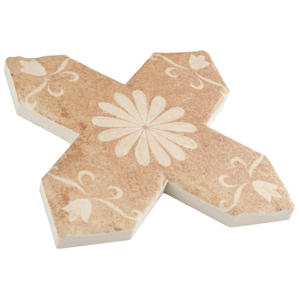 Tech Land Cross Fire Temple 6 in. x 6 in. Porcelain Floor and Wall Tile ...