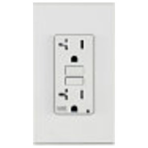 Leviton GFWT2-W SmartlockPro® Slim Self-Test GFCI Receptacle, Tamper ...