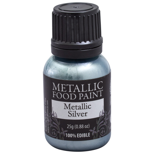Metallic Silver Metallic Food Paint | DecoPac