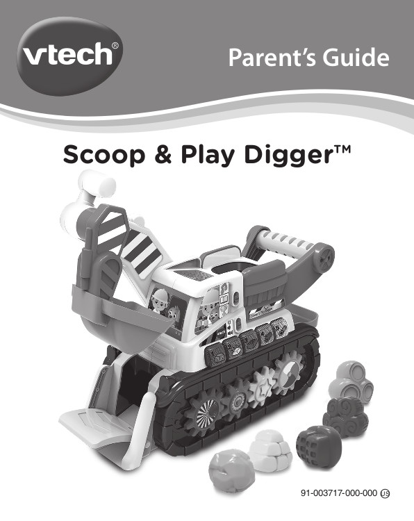 VTech Scoop and Play Digger, Construction Truck Toy for Kids - Walmart ...