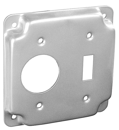 Garvin G1937 4"" Square 1/2"" Raised Toggle Switch and Single ...