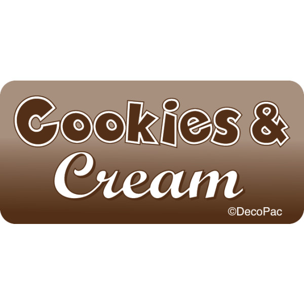 Cookies Cream Merchandising Label | DecoPac