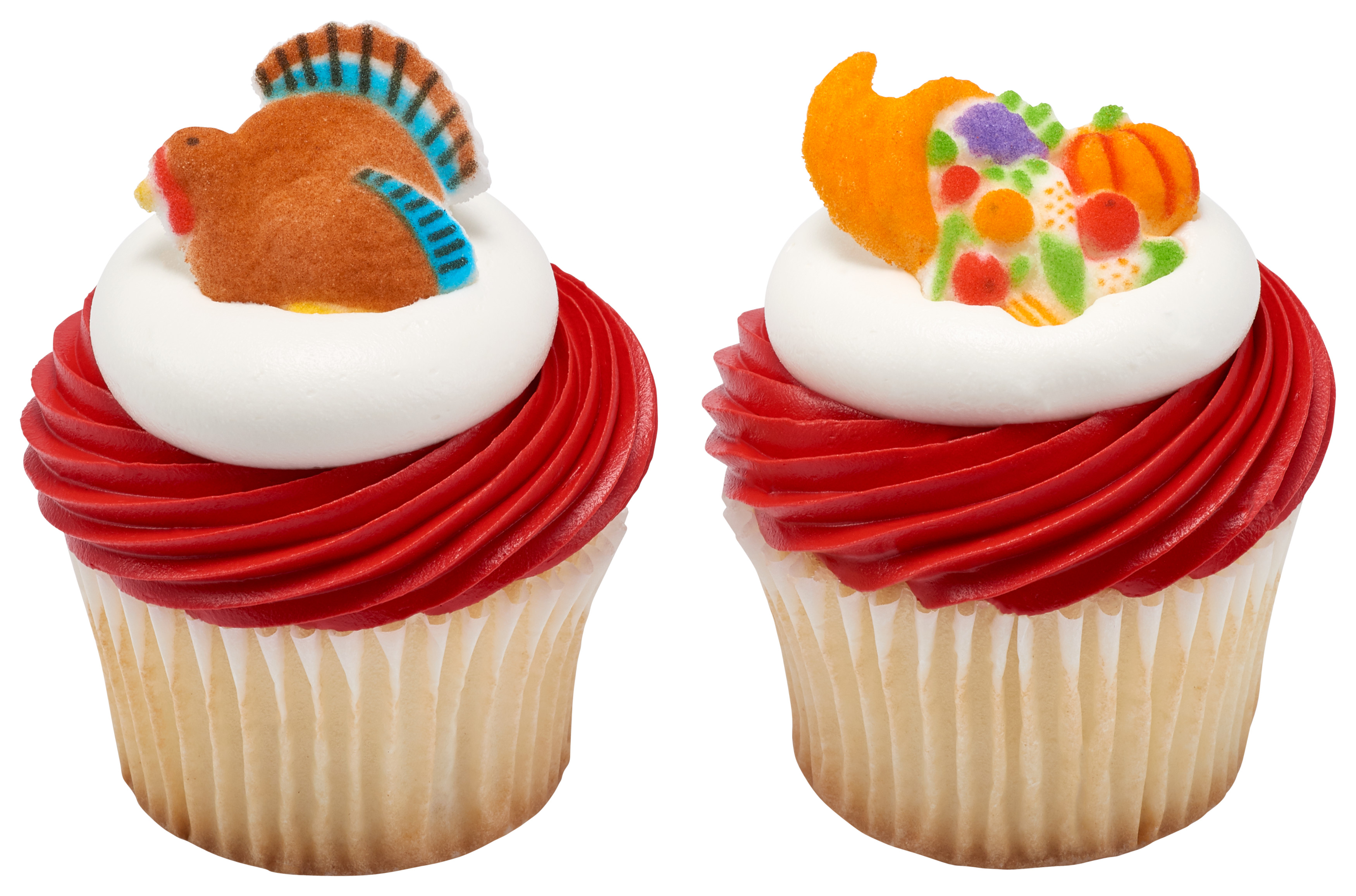 Turkey And Cornucopia Assortment Dec Ons Decorations | DecoPac