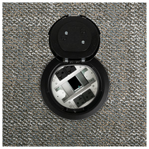 Wiremold (Legrand) 6ATC2PBK Evolution Series 6 In. Poke-Thru Assembly ...