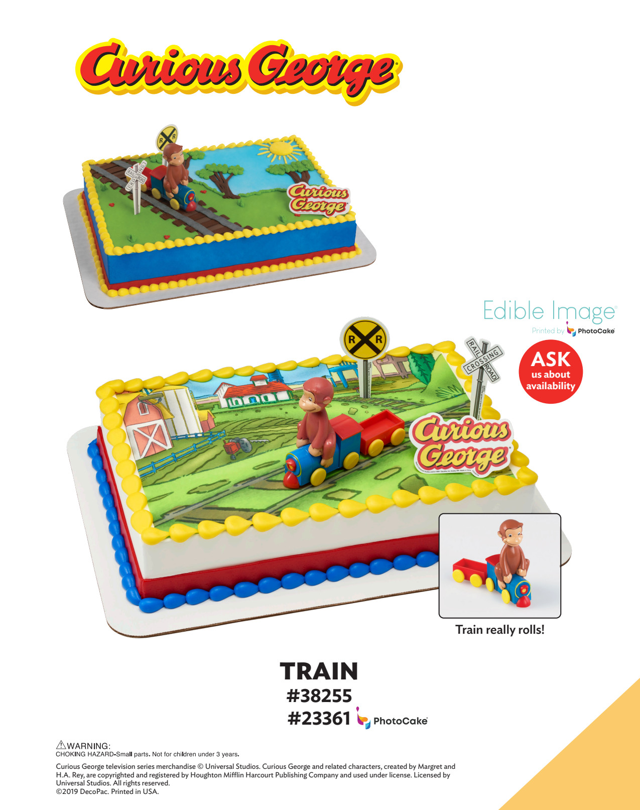 Curious George Train Decoset 83c8b1c4 A8df 4f74 B489 09becc2c7c3f | DecoPac