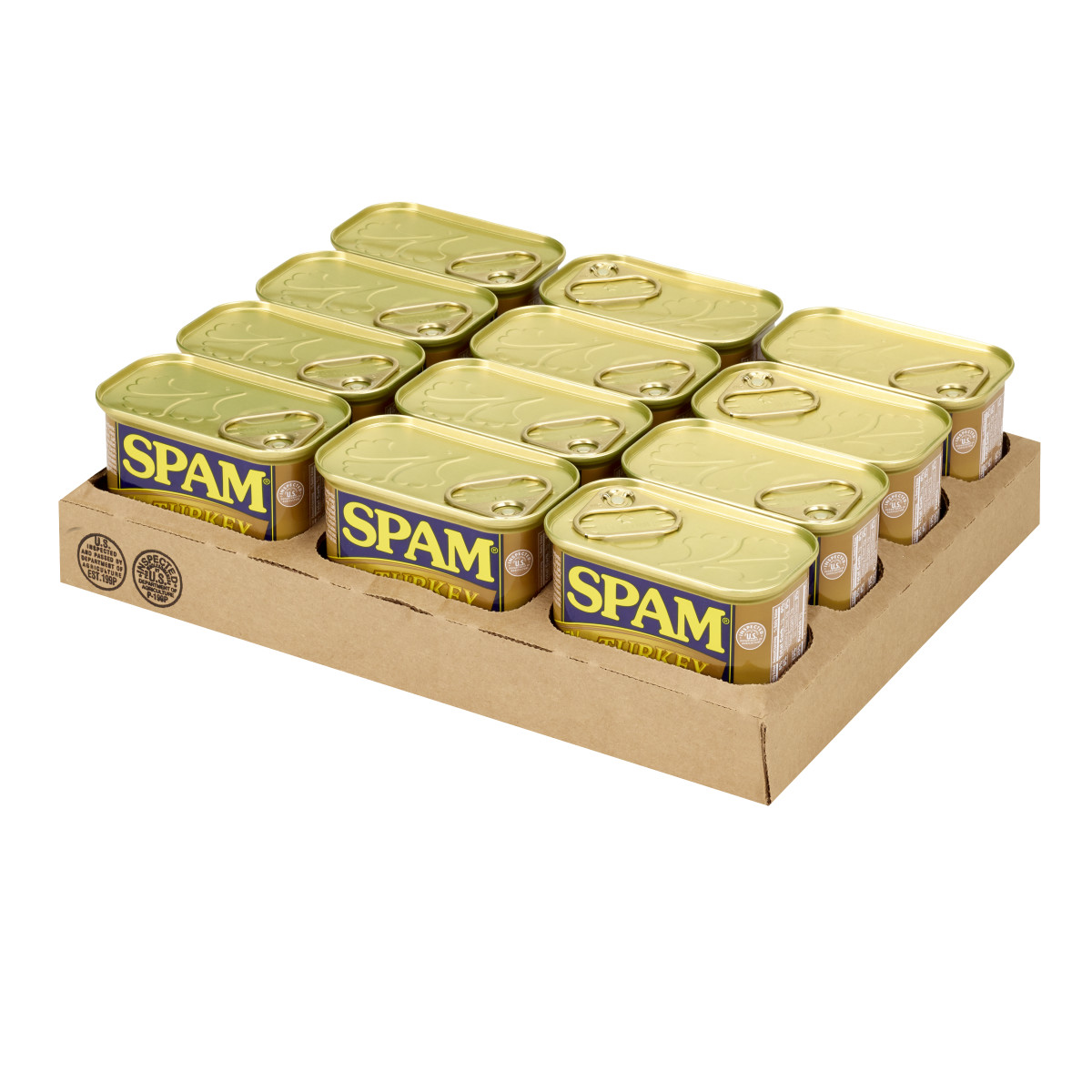 SPAM® Turkey, 12-12oz. • Hormel Product Code: #31262 • Hormel Foodservice