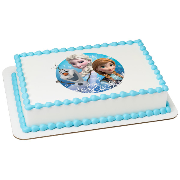 Disney Frozen Olaf Elsa And Anna Photocake Image | DecoPac