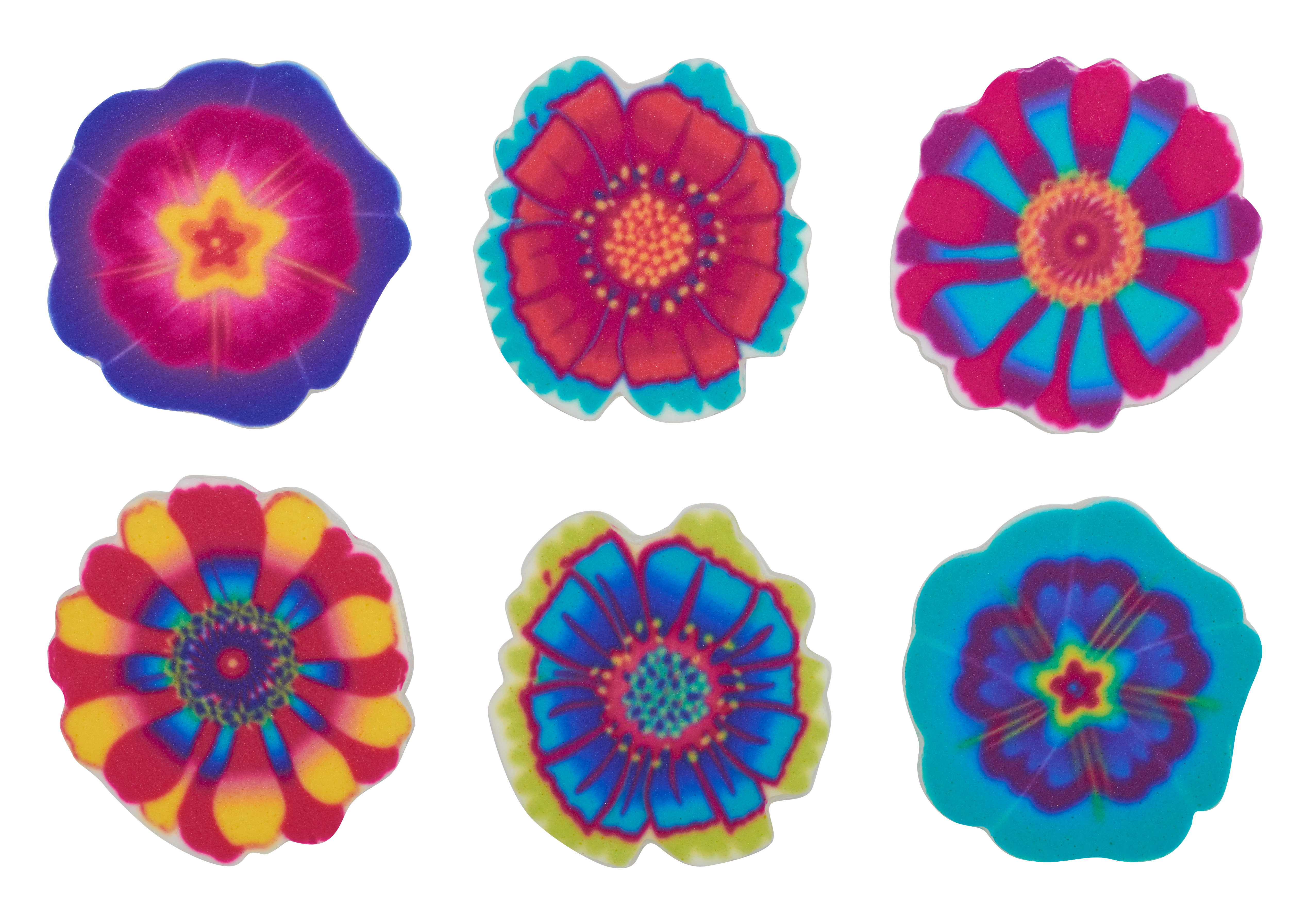 Color Pop Flowers | Sweet Décor® Printed Edible Decorations | DecoPac