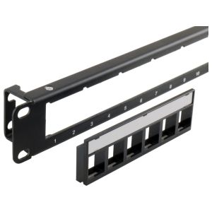 Hubbell Premise Wiring HPJ24 Multimedia Unloaded Jack Panel, 24-Port ...